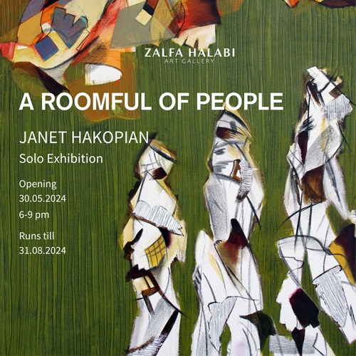 “A Roomful of People” by Janet Hakopian at Zalfa Halabi Art Gallery ...