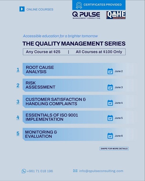 The Quality Series by Q Pulse Consulting - Lebanon Traveler